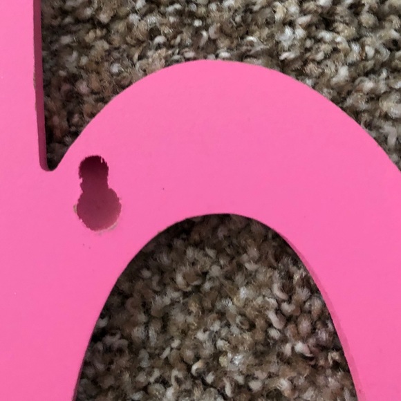 Wall Decor | Large Pink Glitter Lowercase Letter O Wall Decor | Poshmark